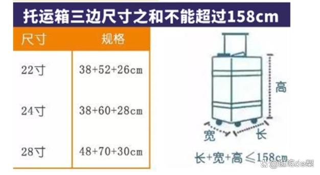 坐飞机托运行李箱尺寸规定图标