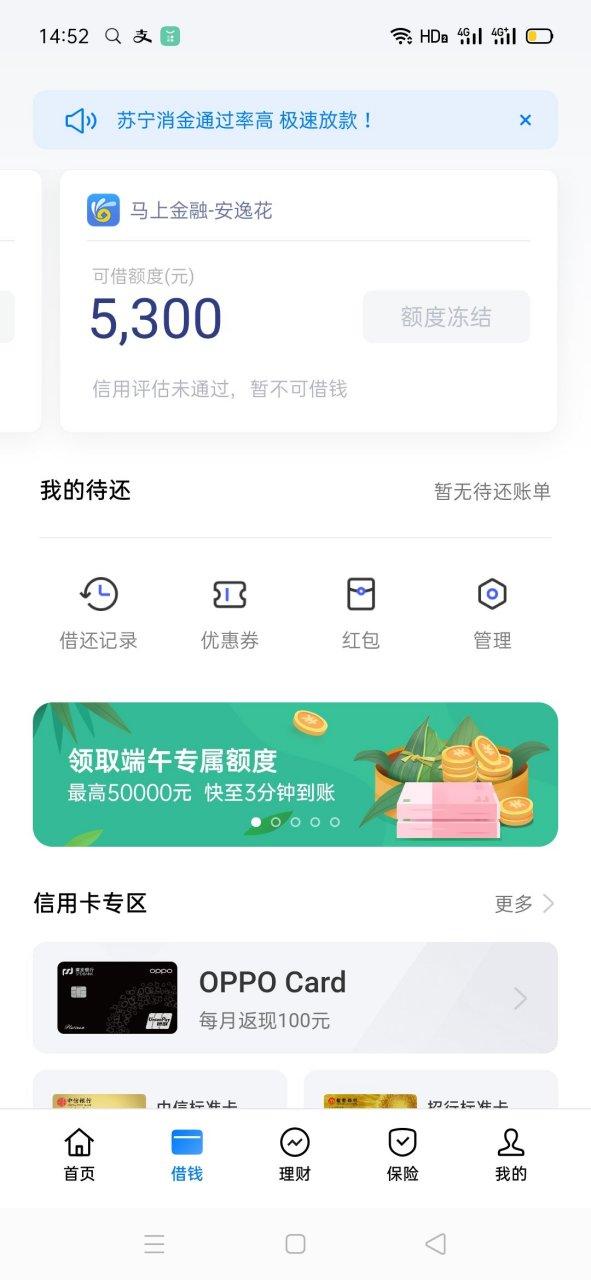 oppo手机里的钱包借钱可靠吗图标
