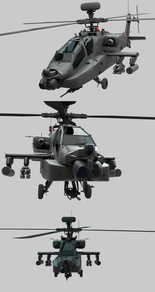 武装直升机3D图标