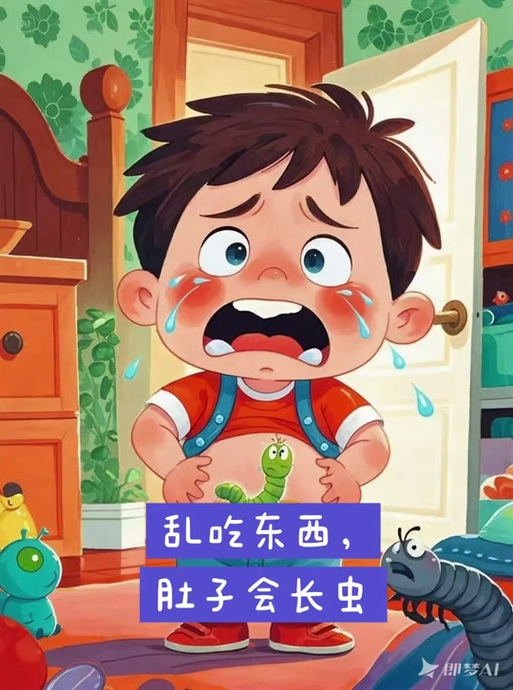 虫子在肚子里的视频图标