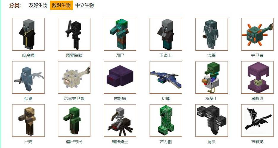 我的世界清楚敌对生物指令图标