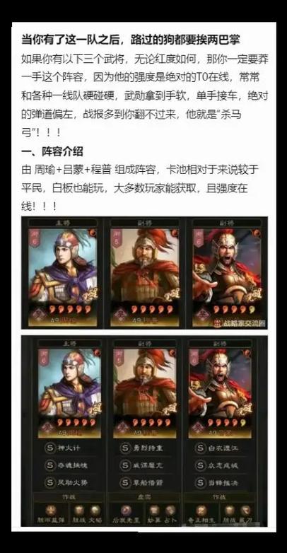 周瑜的阵容搭配图标
