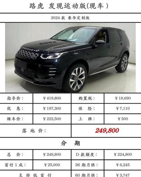 路虎的价格表图标