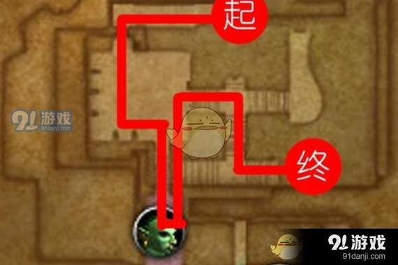 魔兽世界怀旧服黑下路线图标