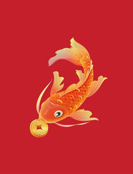 锦鲤最旺的三个生肖图标