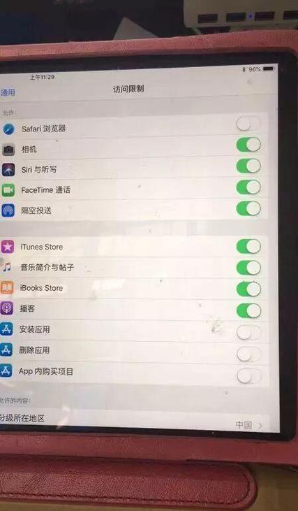 ipad解除访问限制图标