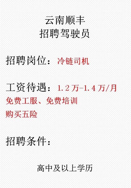 顺丰快递c1司机招聘图标