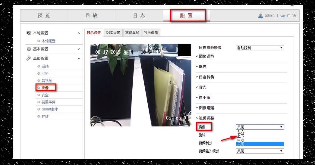 摄像头倒立怎么调整图标