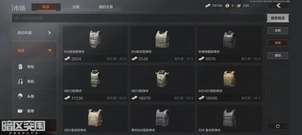 暗区突围装备推荐图标