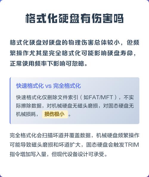 固态硬盘格式化伤害大吗