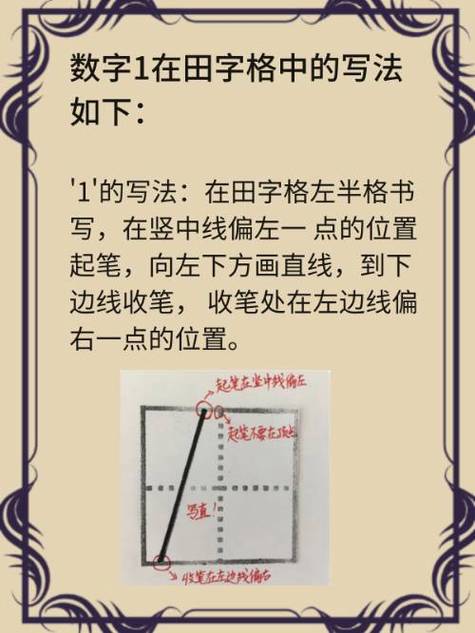 数字一怎么写截图