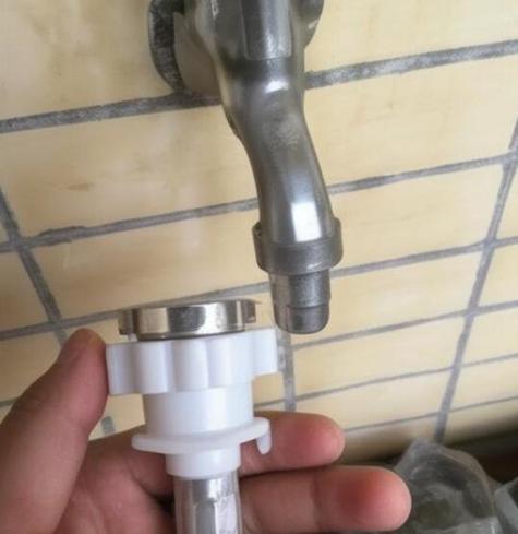 洗衣机与水龙头接口怎么接图标