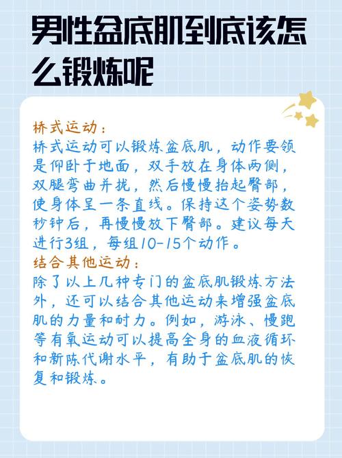男性盆底肌训练10个动作图标