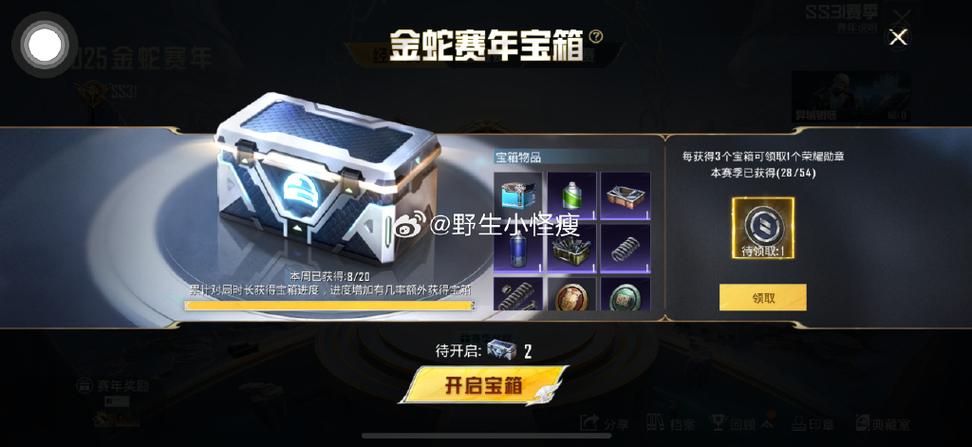 和平精英金蛇赛年宝箱图标