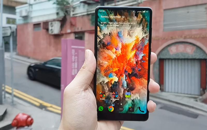 小米mix2s前置摄像头截图