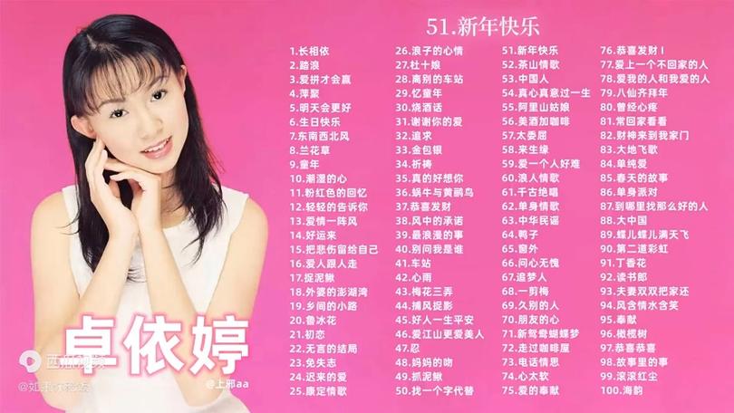 卓依婷歌曲全部图标