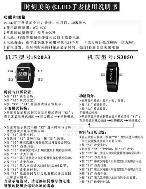 电子表使用教程截图