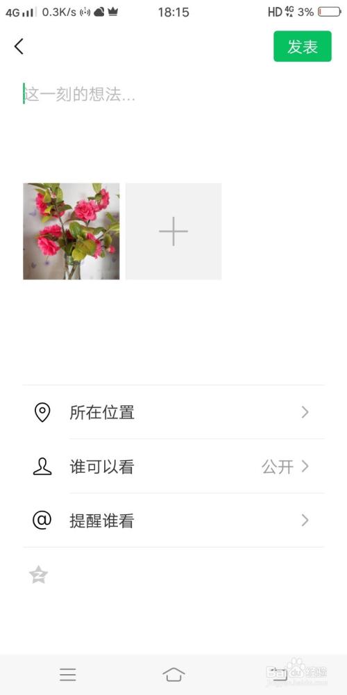 朋友圈的小圈圈怎么发图标