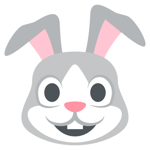 兔子emoji表情符号图标