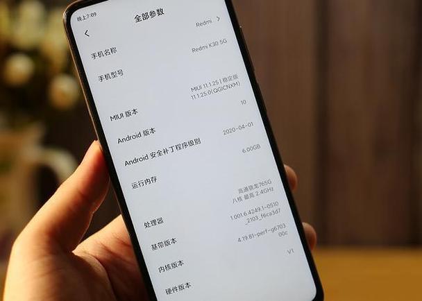 Redmi K30屏幕参数图标