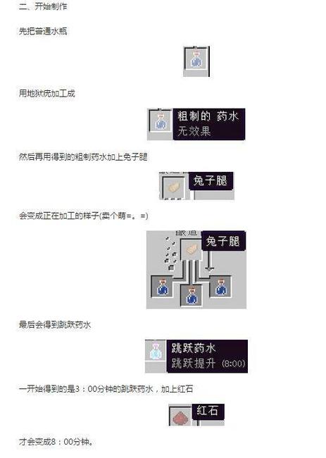 我的世界怎么练药水图标