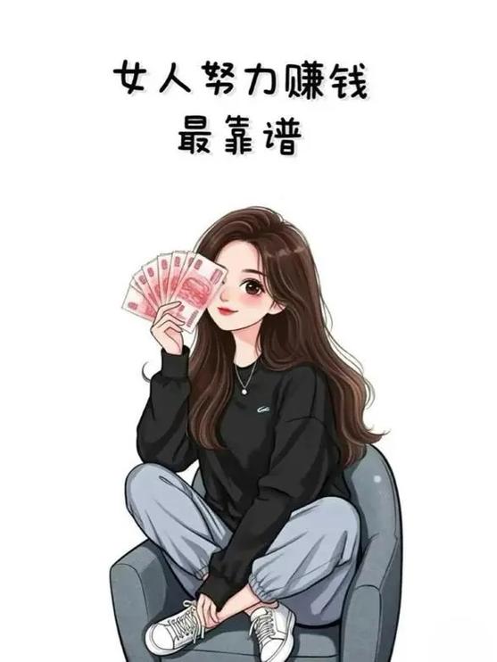 女人努力赚钱的图片大全图标