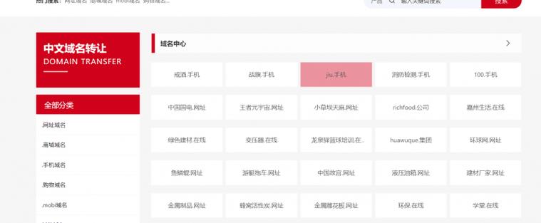 中文域名交易成功案例图标