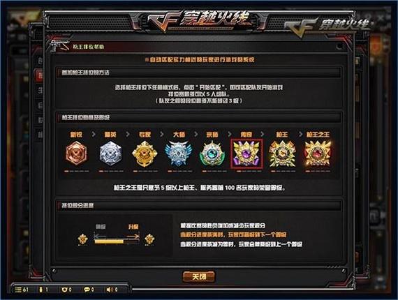cf手游排位组队限制截图