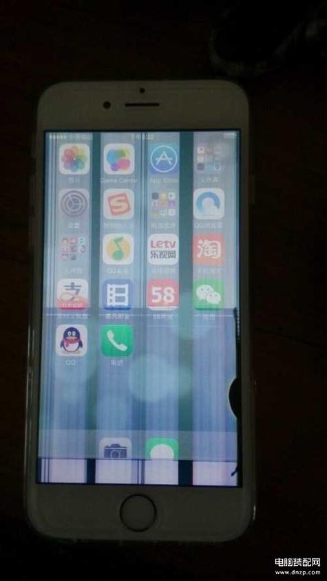苹果6p屏幕出现白竖条纹截图
