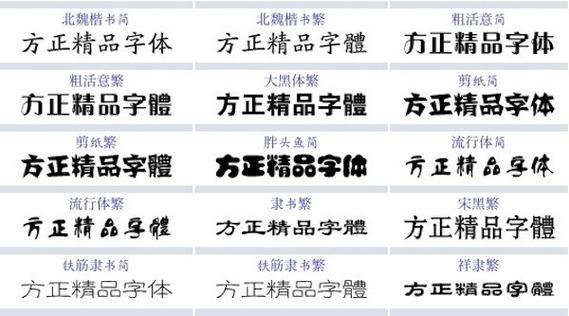 电脑方正字体下载截图
