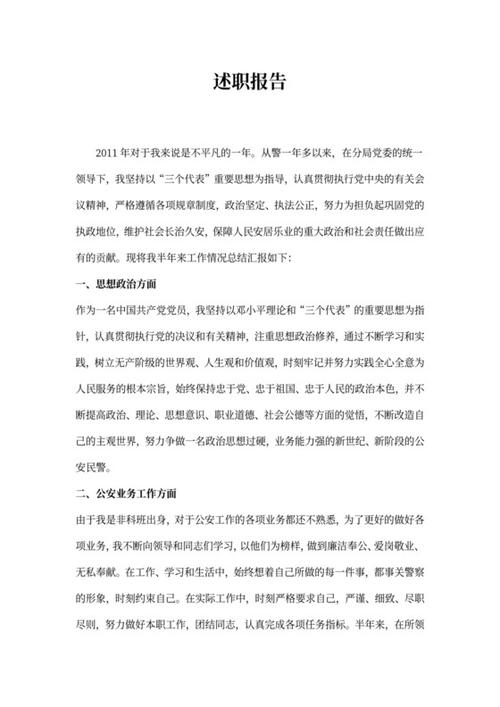 个人述职报告(简短)图标
