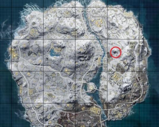 和平精英雪地模式空投在哪里图标
