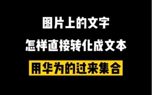 华为图片文字转化文字图标