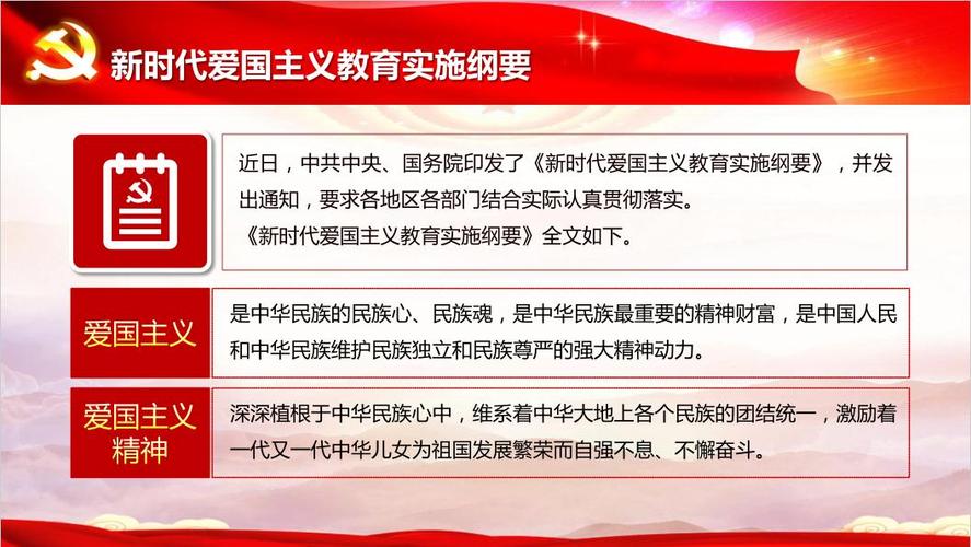 爰国主义教育内容图标