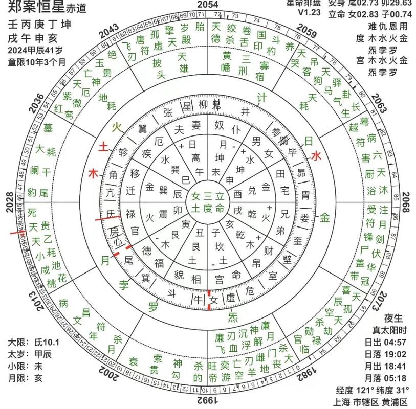 星命排盘七政四余图标