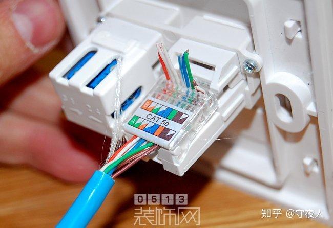 cat5e网线插座接法图解图标