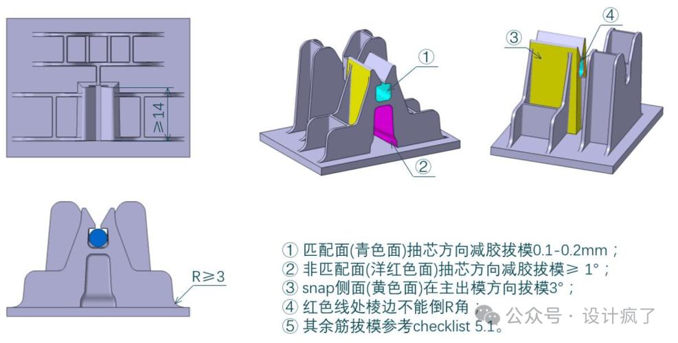 按压式弹簧卡扣结构图截图
