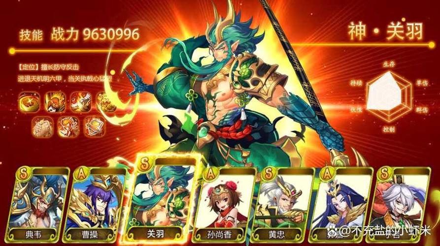 无双战将手游最强阵容图标