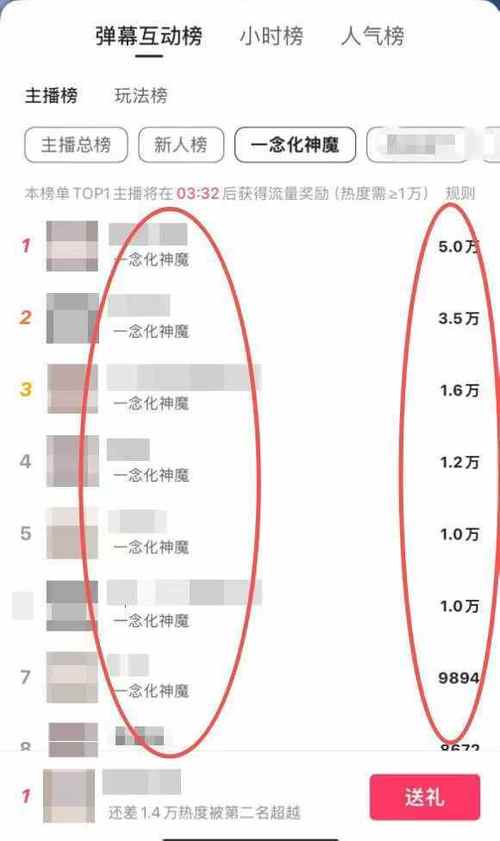 弹幕游戏排行榜截图