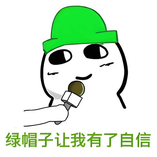 熊猫绿帽子图片图标