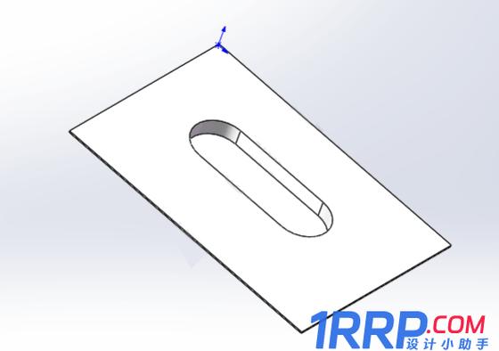 solidworks画凹陷面图标