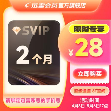 迅雷白金会员月卡图标