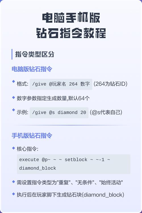 我的世界最强钻石剑指令手机版