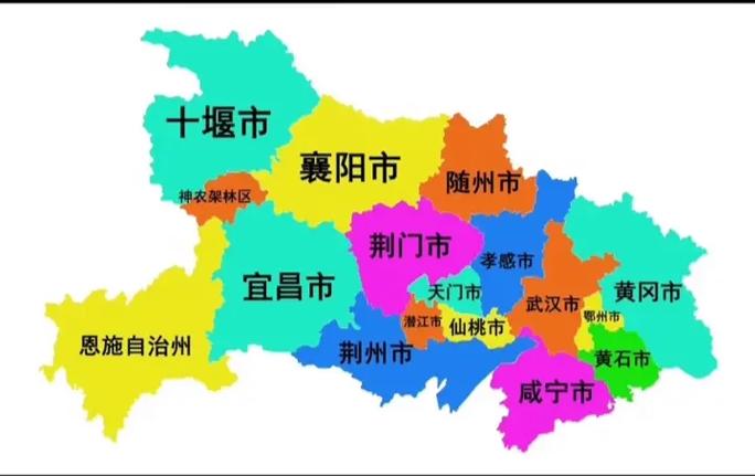 湖北地理图湖北地貌图标