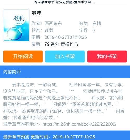 泡沫西西东东的小说图标