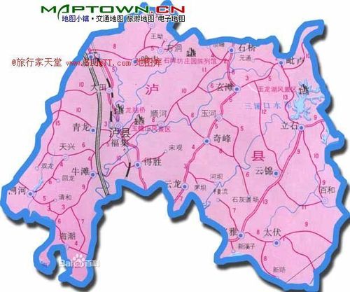 泸县乡镇分布图图标