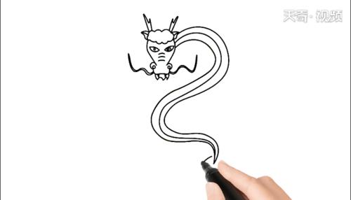 QQ红包一笔画龙图标