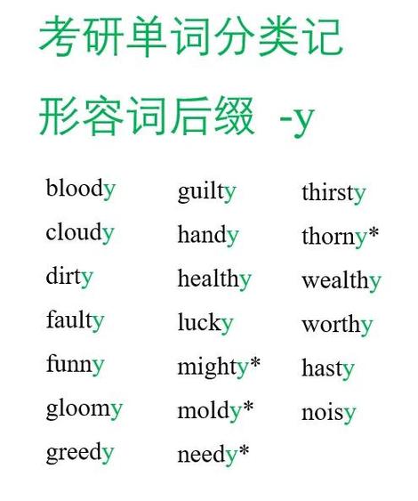 形容词的词缀有哪些图标