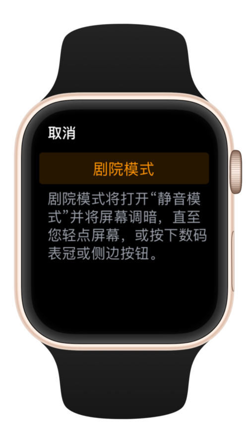 苹果手表电影院模式截图