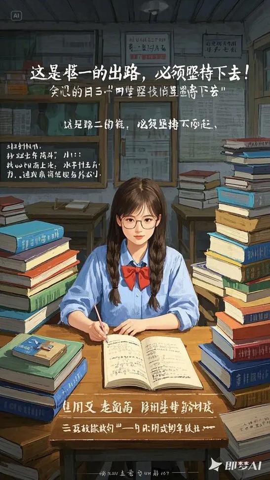 女孩子在看书怎么回复图标